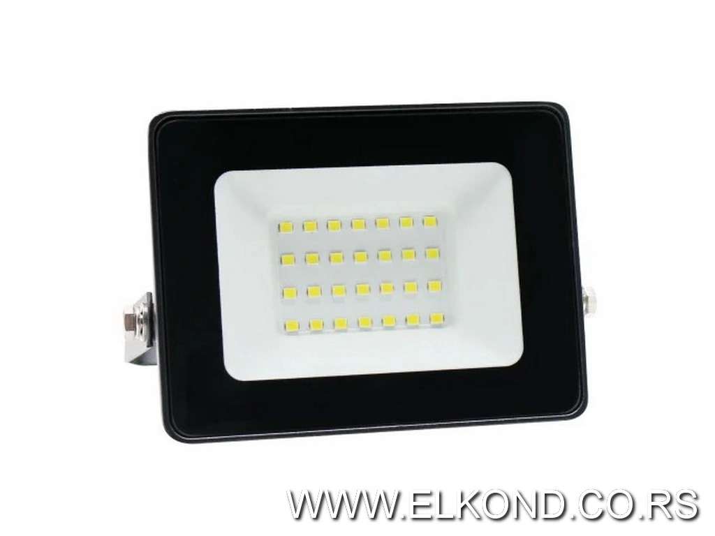 Led reflektor 20W 6500K PROSTO crni