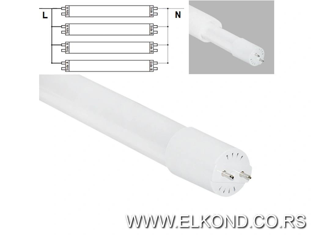 Led cev 9W 4000K G13 900lm MITEA double end