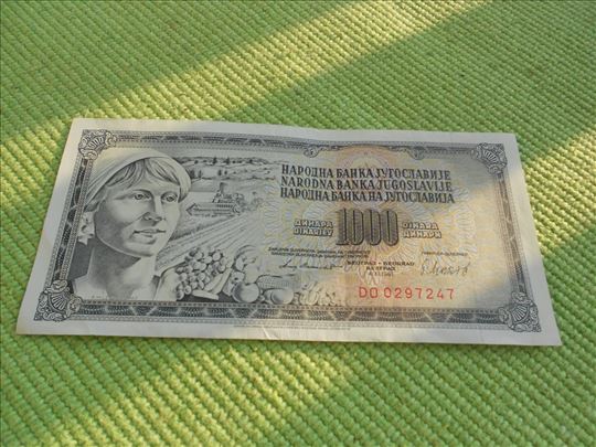 1000 (hiljadu) dinara iz 1981. - XF