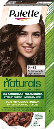 Palette naturals COLOR CREME
Natural Color boja za kosu- 5-0 svetlo smeđa, 1 kom