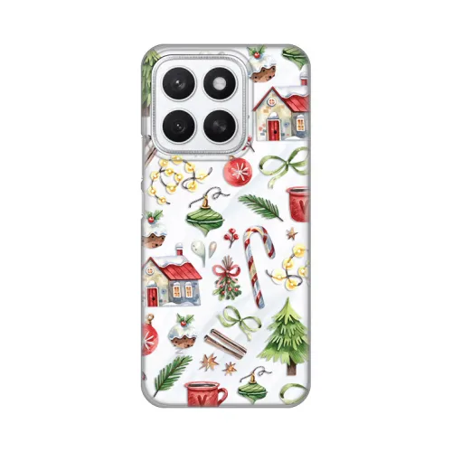 Silikonska futrola - maska print Skin za Huawei Honor X8c Winter Spirit
