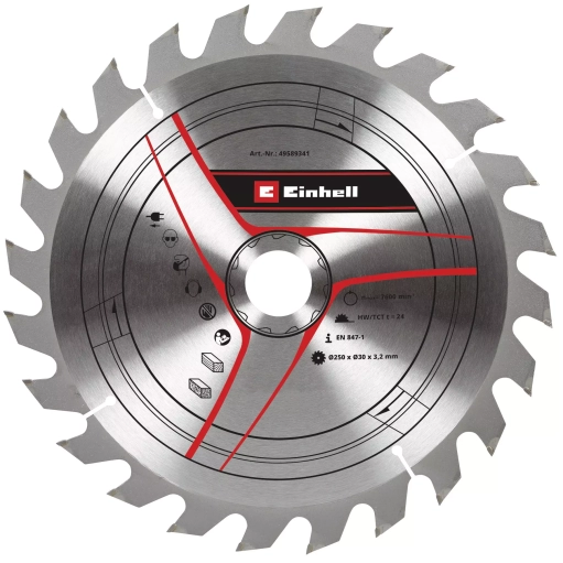 Einhell 49589341 rezni list za cirkular, 250x30x3.2mm, 24 zuba