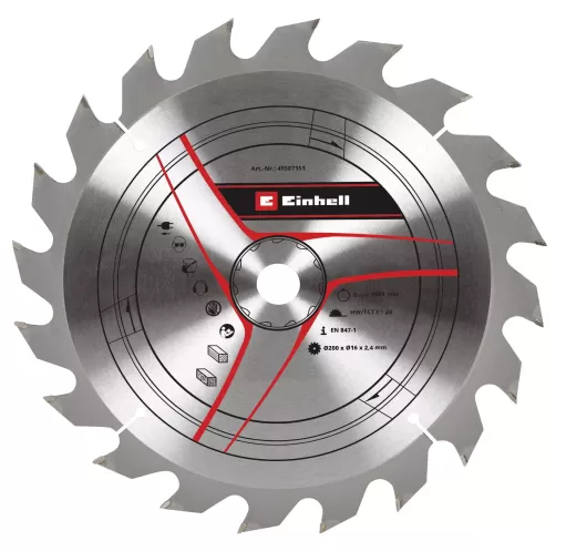 Einhell 49587151 rezni list za cirkular, 200x16x2.4mm, 20 zuba