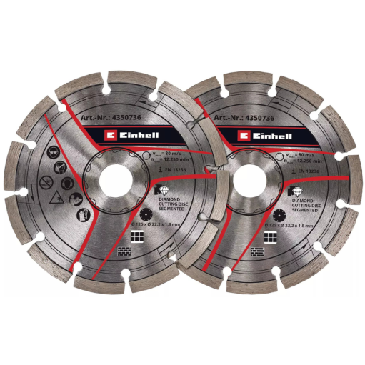 Einhell 4350736 dijamantski rezni disk, 125mm, 2kom