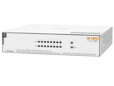 Switch Aruba Instant On 1430 8G Class4 PoE 64W' ( 'R8R46A' )