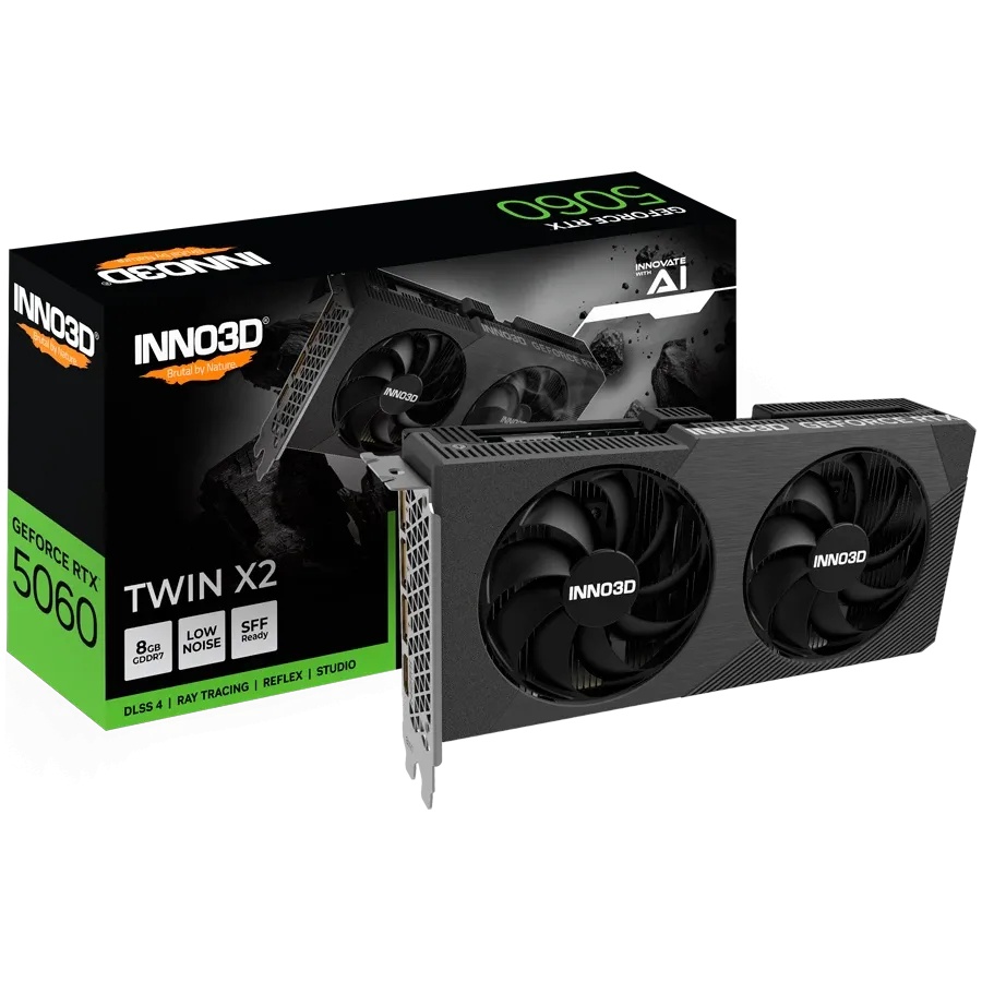 INNO3D GeForce RTX 5060 Twin X2 8GB GDDR7 128-bit, 1x HDMI, 3x DP