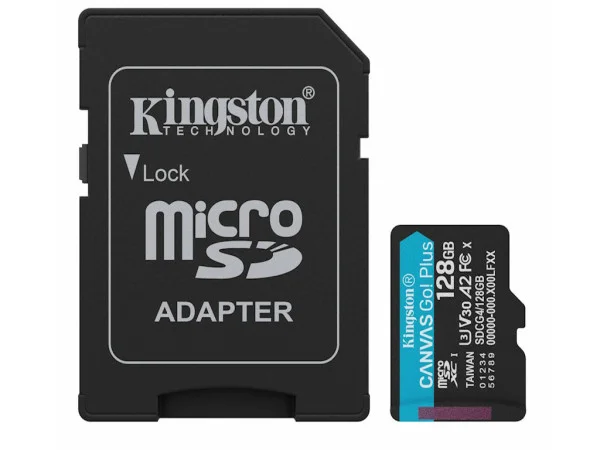 Kingston Memorijska kartica SDCG4128GB Canvas Go! Plus microSD 200100MBs+adapter