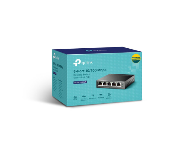 TP-LINK TL-SF1005LP PoE switch 5 porta 10100mbs