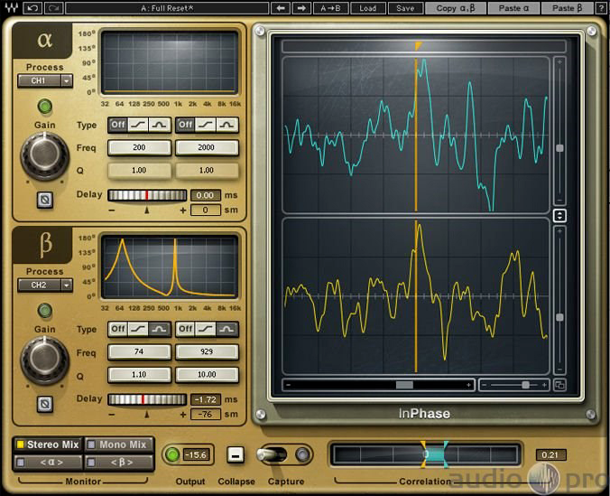 Waves InPhase Phase Correction plugin