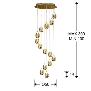 LED luster Rocio SCHULLER
