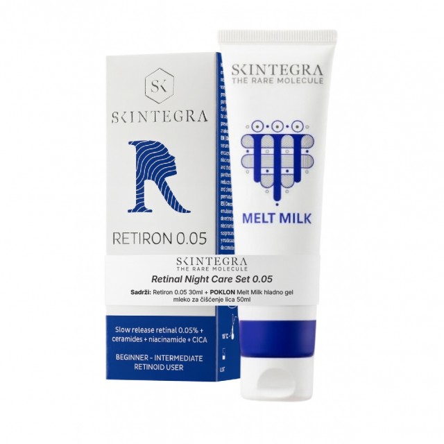 SKINTEGRA RETIRON NIGHT SET 0,05 + MELT MILK 50ML GRATIS