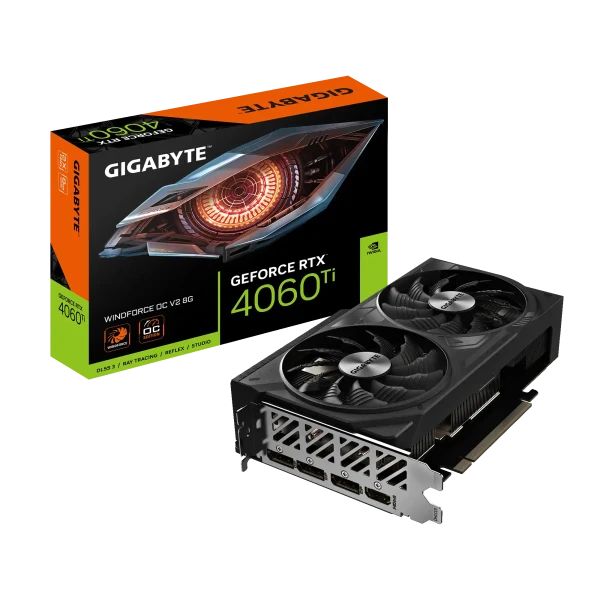 Graficka karta Gigabyte GeForce RTX 4060 Ti WINDFORCE OC V2 GDDR6 8GB 128 bit 2xDP2xHDMI