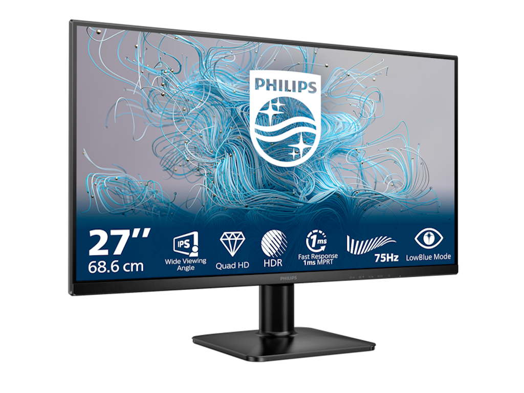 Monitor PHILIPS 27E2N1500L/00 27"/IPS/2560x1440/75Hz/4ms GtG/HDMI,DP/Adaptive sync/VESA/crna