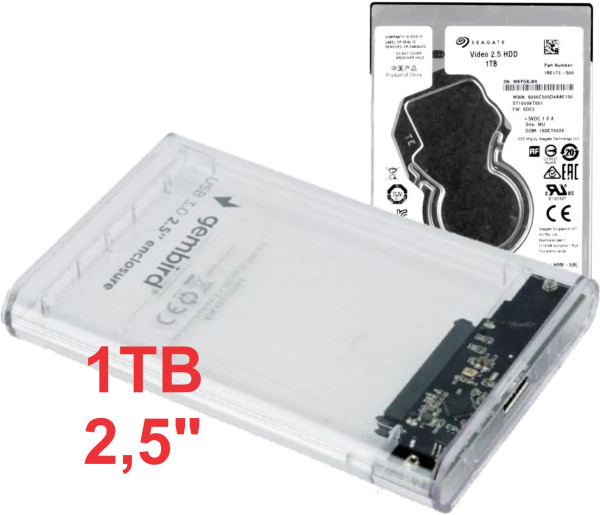 HDD 2.5 * 1TB SET USB 3.0 SATA eksterno kuciste + 1TB ST1000VT001 SEAGATE EE2-U3S9-6 (4599)