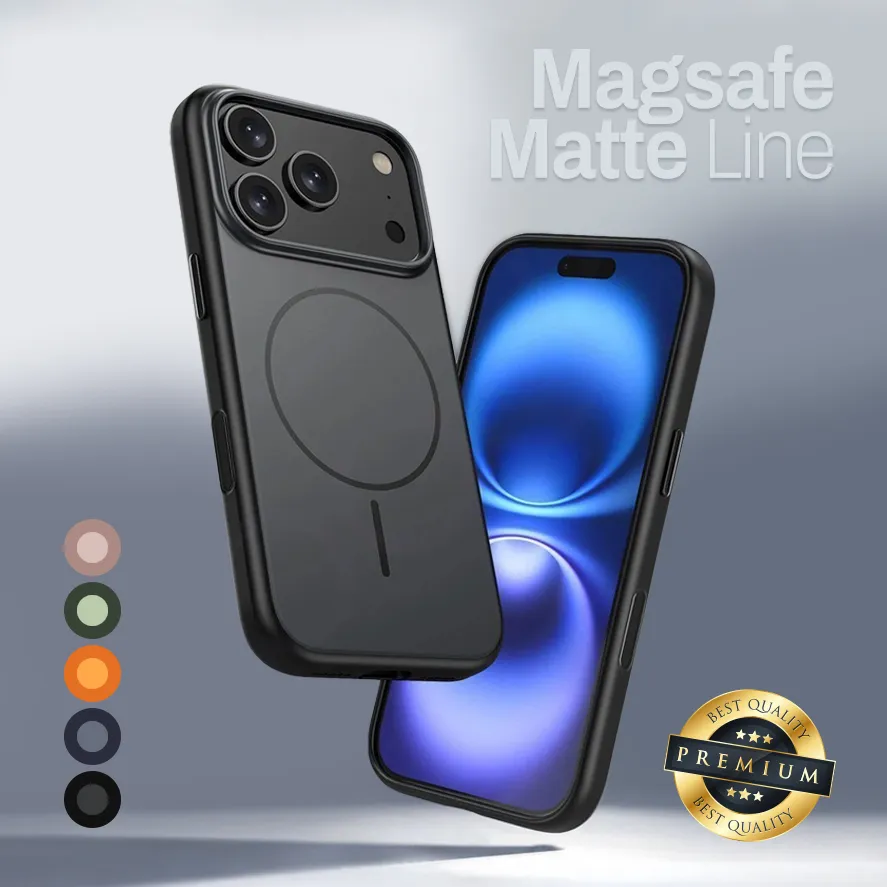 Maska Magsafe Matte Line za iPhone 15 6.1 crna