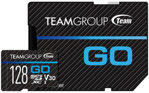 TeamGroup MICRO SDHC/SDXC 128GB GO UHS-I U3 V30, 90/50MB/s +SD Adapter