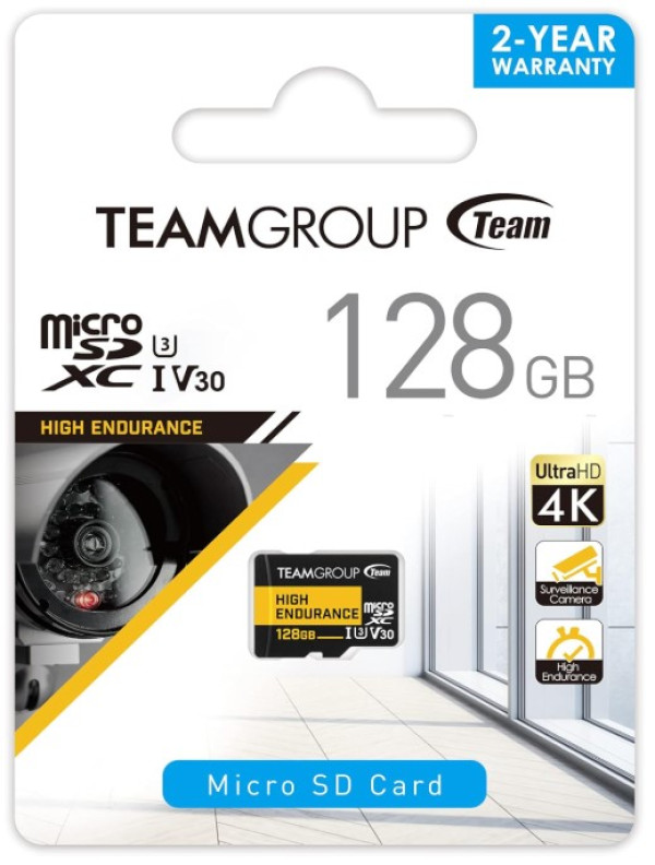 TeamGroup MICRO SDXC 128GB High Endurance UHS-I U3 V30,100/50MB/s