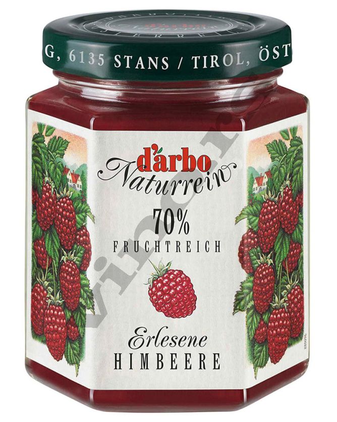 D'arbo voćni namaz od Malina (fino pasiran džem sa 70% voća od maline) 200 g