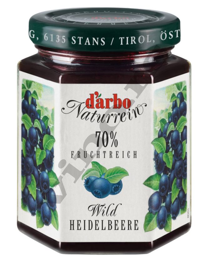 D'arbo voćni namaz od Borovnica (fino pasiran džem sa 70% voća od borovnice) 200 g
