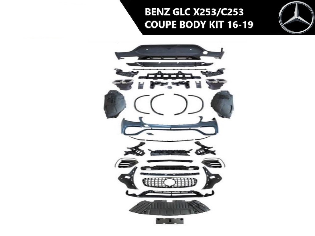 Mercedes GLC x253/c253 coupe body kit 16-19