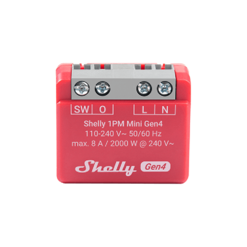 SHELLY 1PM MINI GEN4 - MINI WiFi MODUL 8A SA PREGLEDOM POTROSNJE