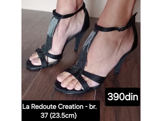 La redoute creation sandale štikle crne br. 37