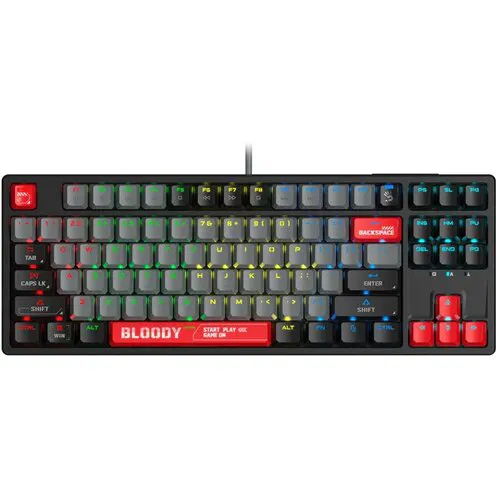 Tastatura A4 TECH S 87 Bloody RGB mechanical crna