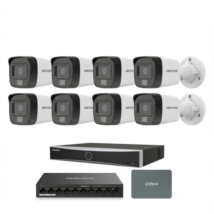 HikVision komplet 8 IP bullet kamere 4Mpix
HikVision komplet 8 IP bullet kamere 4Mpix