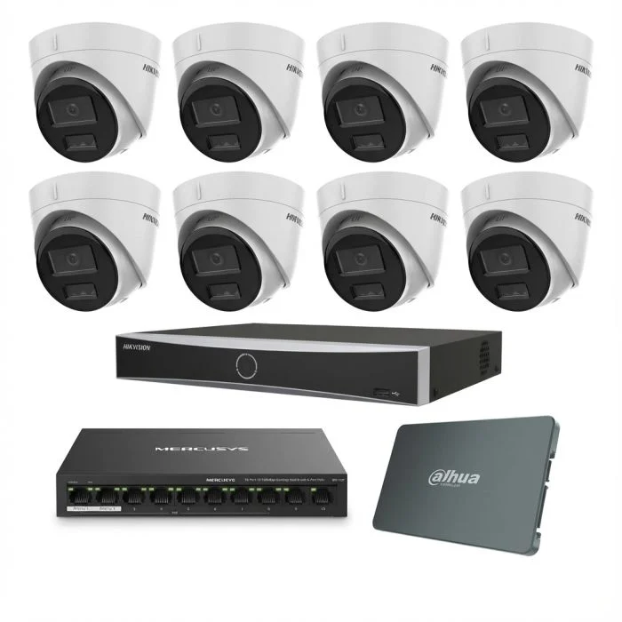 HikVision komplet sa 8 turret IP 4Mpix kamera
HikVision komplet sa 8 turret IP 4Mpix kamera