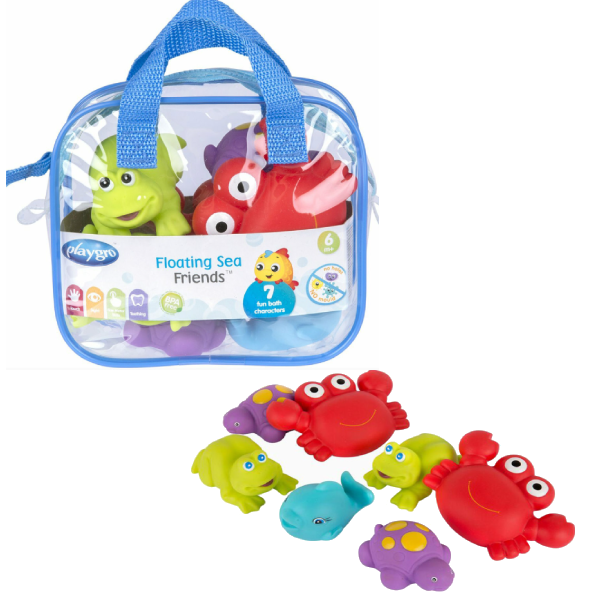 Morski drugari za kupanje plavi set Playgro 1037840