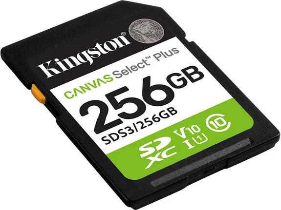 Kingston SD memorijska kartica 256GB Canvas SelectPlus gen 3