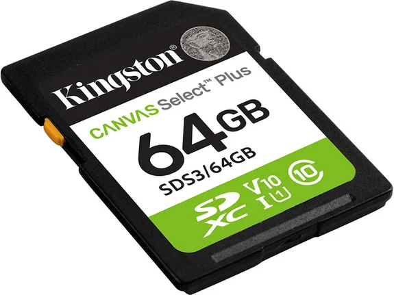 Kingston SD memorijska kartica 64GB Canvas SelectPlus gen 3
