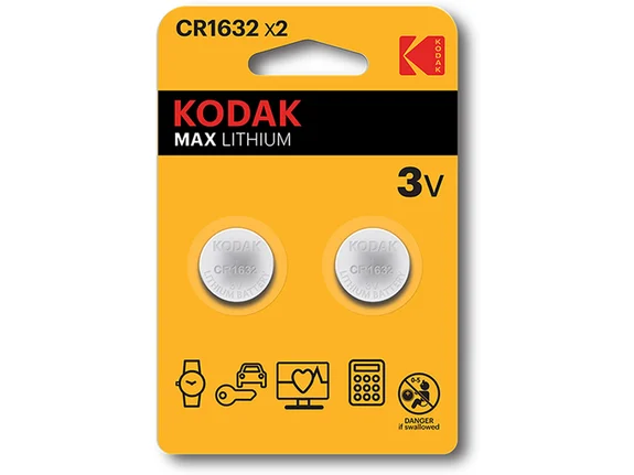 Kodak MAX lithium baterija CR1632, 2kom