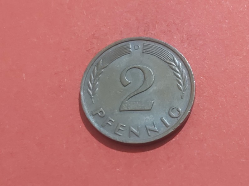 Nemačka - 2 pfennig 1959 god D