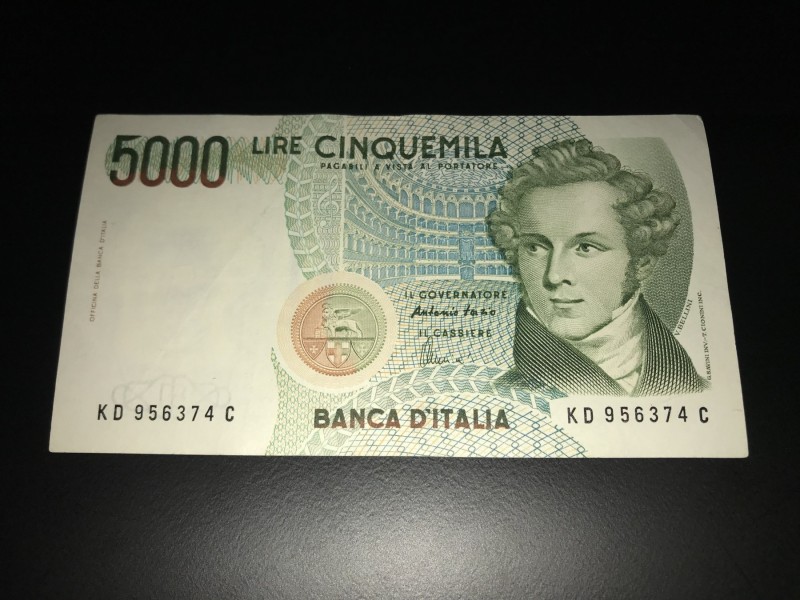 ITALIJA 5000 LIRA.