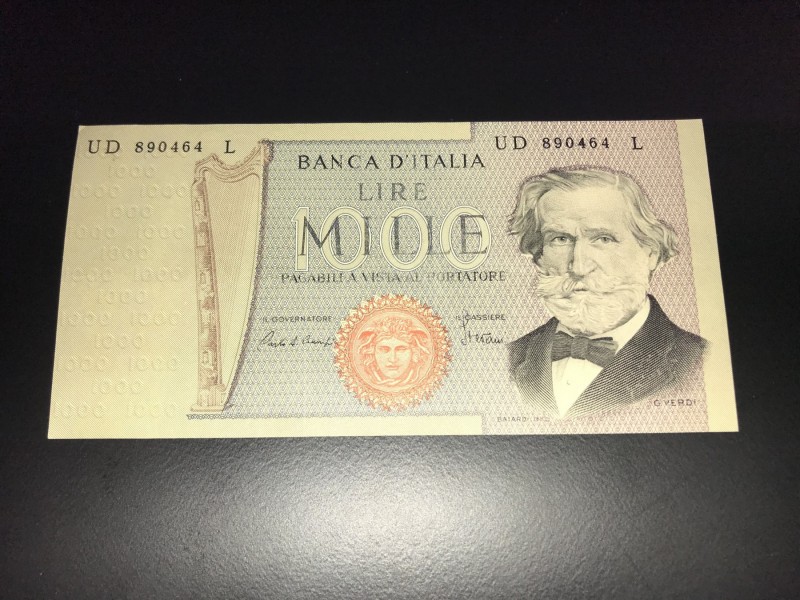ITALIJA 1000 LIRA-VERDI.