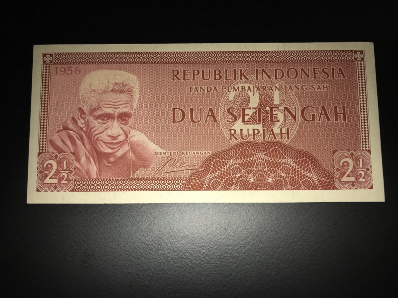 INDONEZIJA 2,5 RUPIJA. UNC.