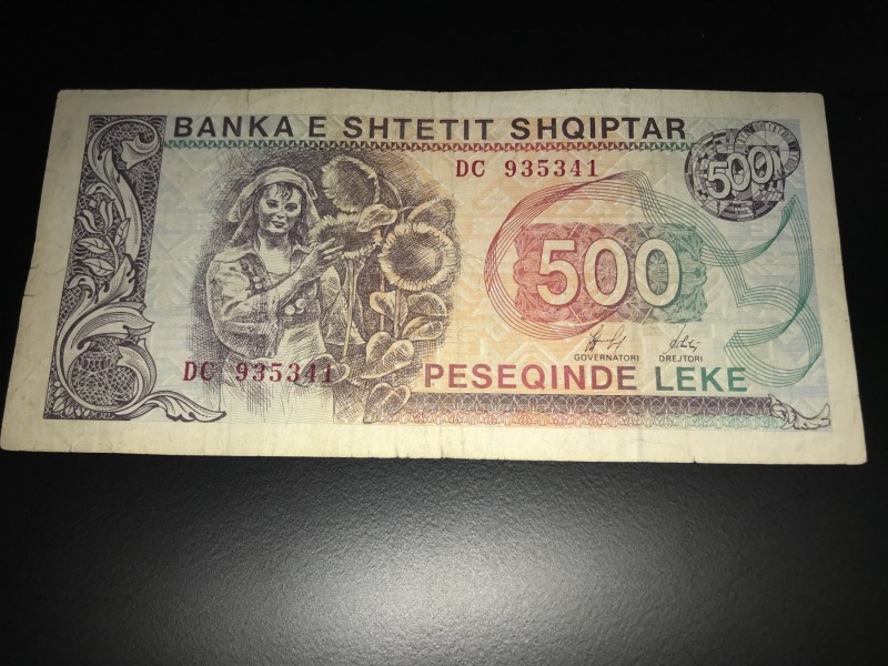 ALBANIJA 500 LEKE.1996.
