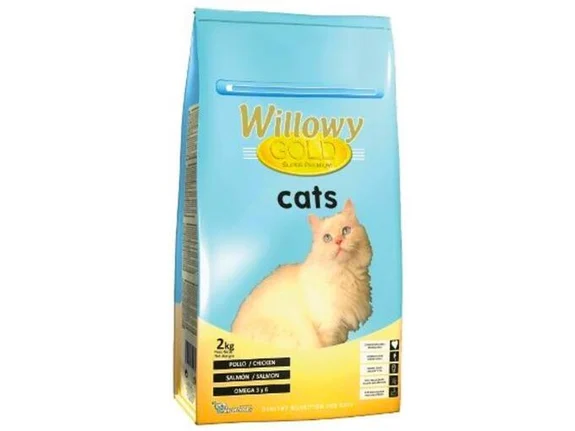Willowy gold cat 2kg kompletna hrana za odrasle izbirljive mačke