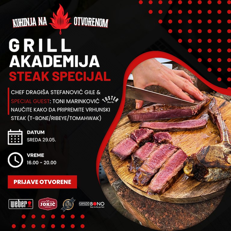 BBQ Grill Akademija- Steak specijal 29.05.2024.