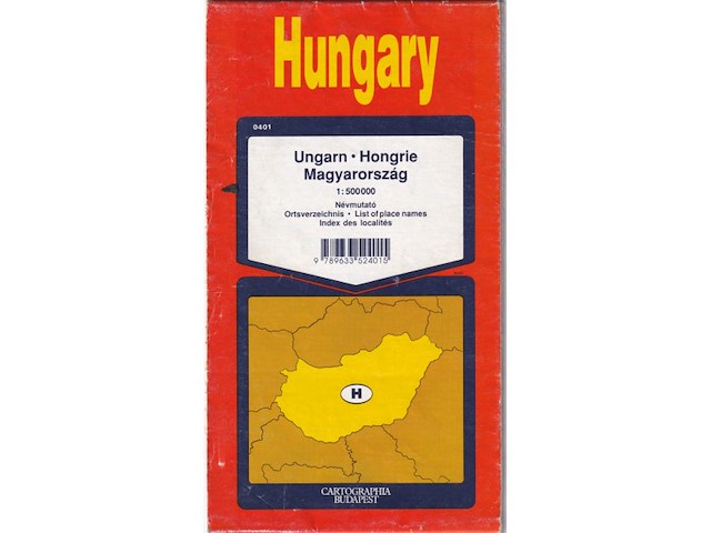 MAGYARORSZAG AUTOTERKEP-MAĐARSKA AUTO KARTA