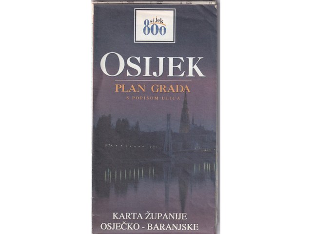 TURISTIČKA KARTA -OSIJEK PLAN GRADA