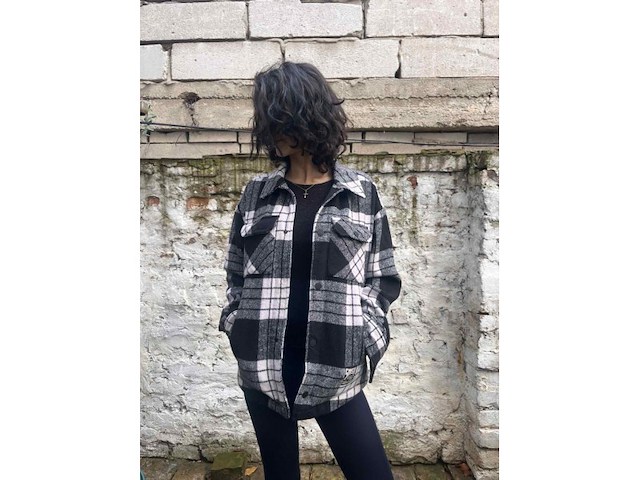 Sinsay karirana jakna XS unisex oversize