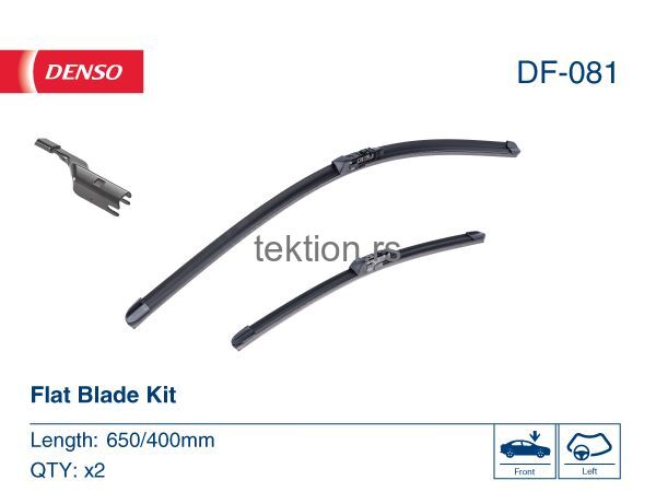 Denso DF-081 Flat Blade Kit metlice brisača 650/400mm par Toyota C-HR