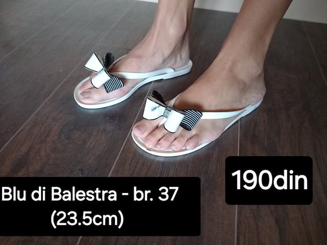 Blu di Balestra japanke bele ženske mašna br. 37