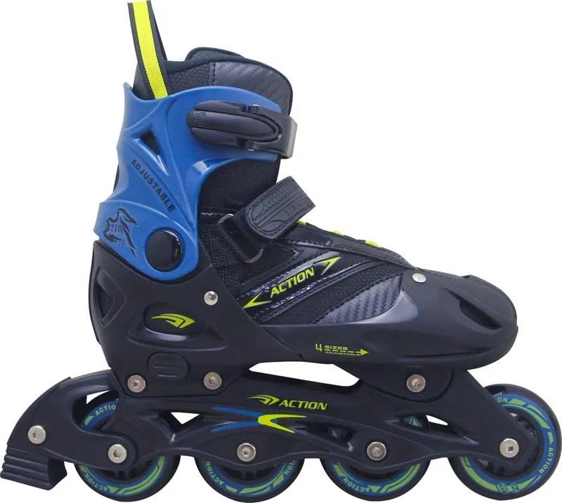 ROLERI ACTION PW126B-C CRNO-PLAVI PVC ABEC5 PU TOCKICI