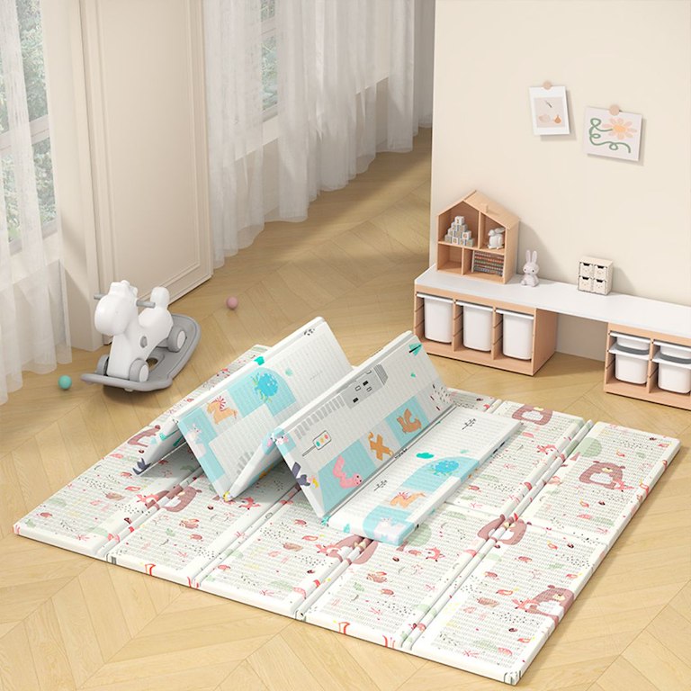 Baby Line Premium Collection Podloga za igru TRAFFIC LETTER + BEAR 180x200x1cm