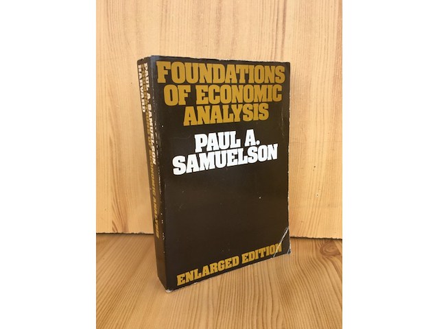Foundations of Economics Analysis - Paul A. Samuelson