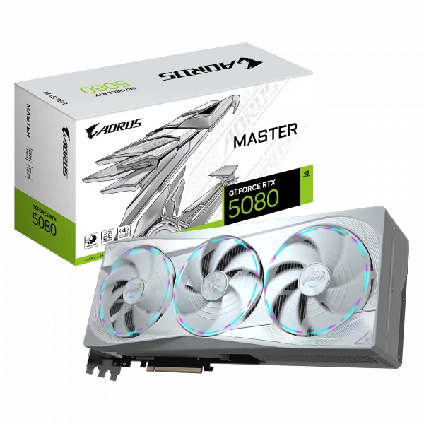 Graficka karta Gigabyte AORUS GeForce RTX 5080 MASTER ICE 16G GDDR7