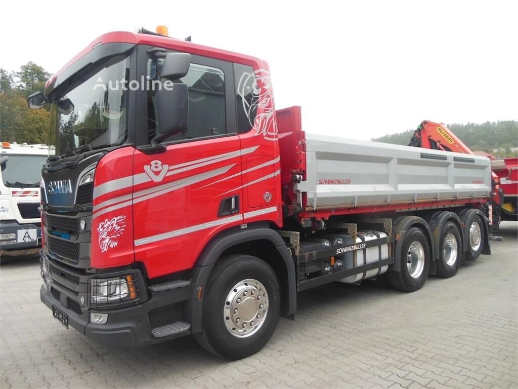 Scania R 580,8X4,KIPPER,BORDMATIC,PALFINGER PK 19.001 kiper